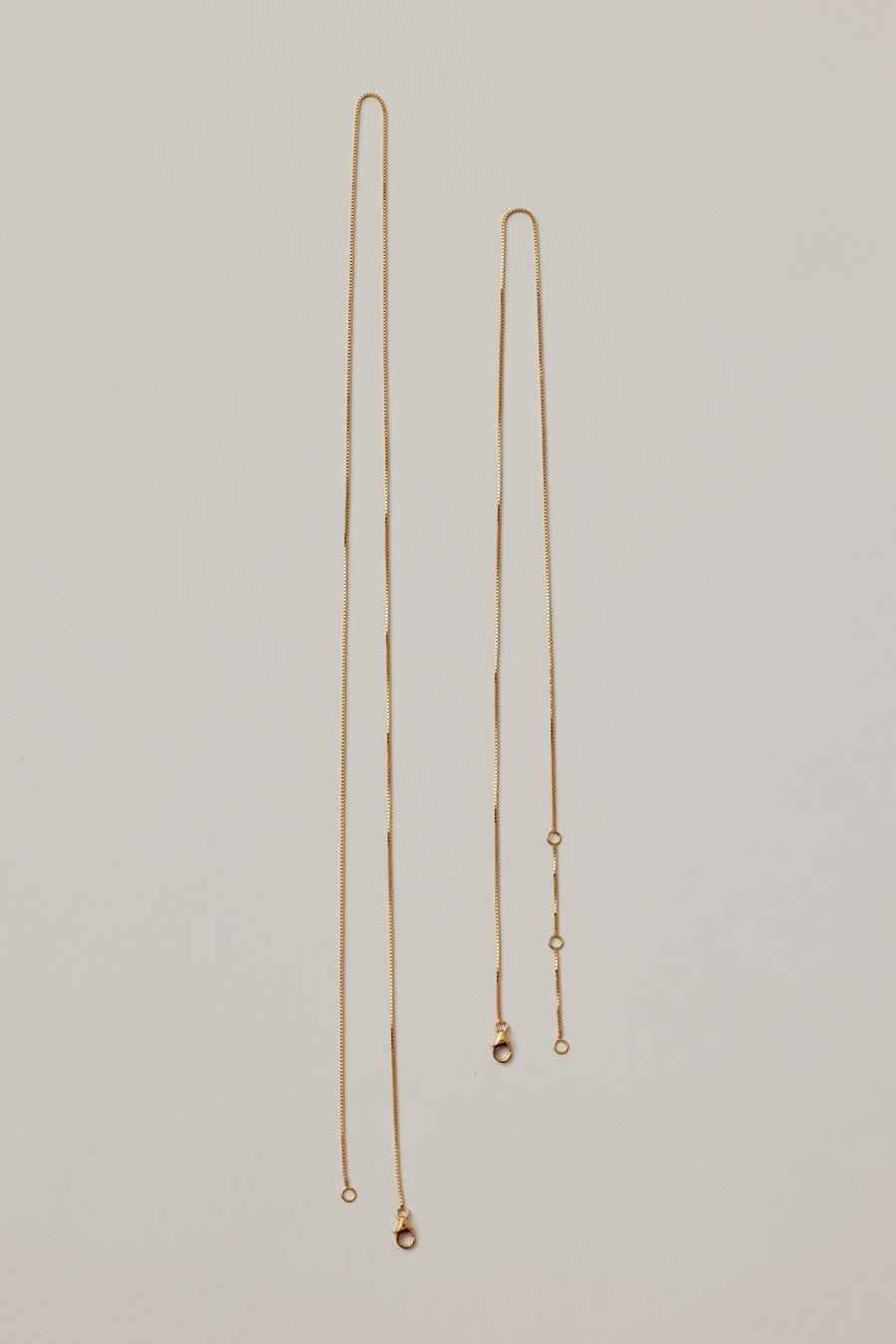 Vintage gold Box chain short